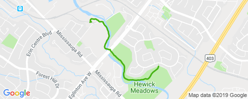 Culham Trail Hewick Meadows to Barbertown Multi Trail - Mississauga, ON