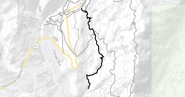 Tyrolian Downhill Trail Mountain Biking Trail - Incline Village