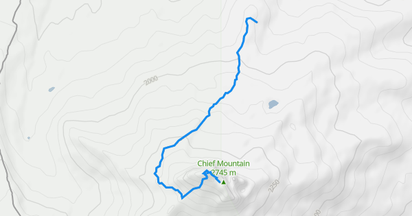 Chief Mountain, near Babb Montana Hiking Trail - - Montana