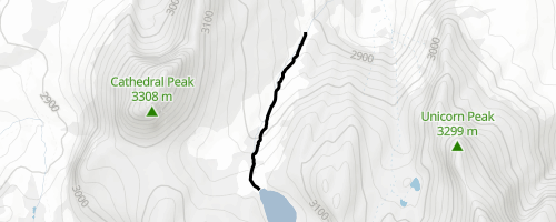 Budd Lake Trail Hiking Trail - Yosemite, California