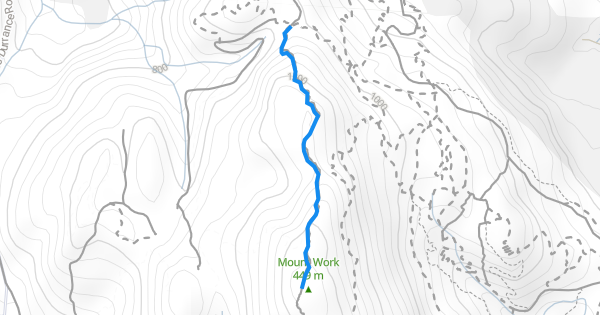 Mt Work Summit Trail - North Hiking Trail - Victoria