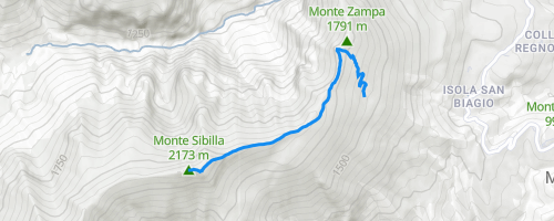 Rifugio di Sibilla to Monte Sibilla Hiking Trail - Visso