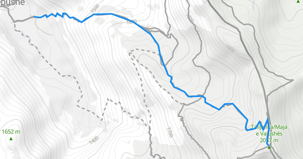 Maja e Vajushës Trail Hiking Trail - Shkodër