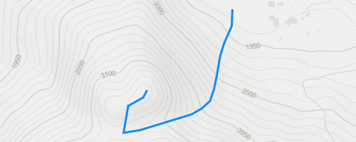 Cinder Cone Uphill Route Skiing Trail - Bend, Oregon