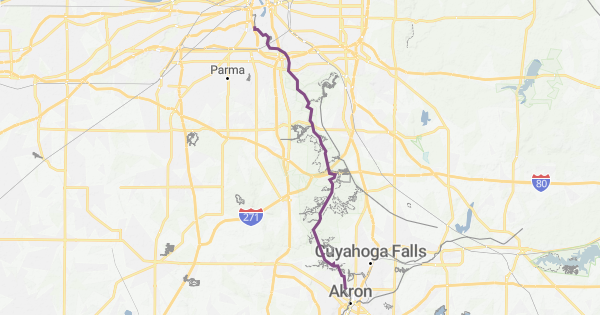 Ohio & Erie Canal Towpath Trail Multi Trail - Akron, Ohio