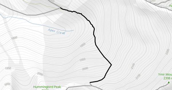 Ymir bowl access Hiking Trail - Nelson, British Columbia