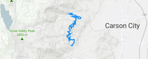 Ash Canyon to Kings Canyon Trail Mountain Biking Trail - Carson City