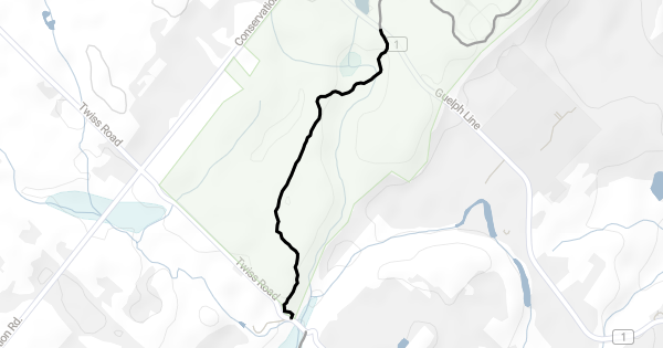 Bruce Trail - Twist Road Hiking Trail - Milton, Ontario