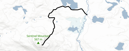 Sentinel Mountain Trail Hiking Trail - - Maine