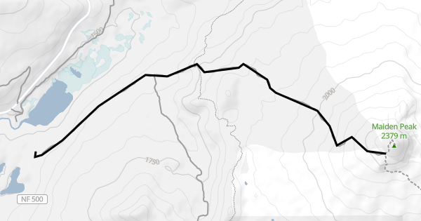 Maiden Peak Mountain Biking Trail - Oakridge, Oregon