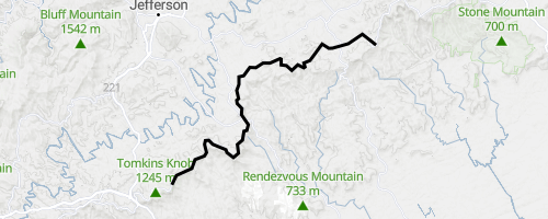 Mountain to Sea Trail: NC Segment 16 Multi Trail - Stony Fork, NC