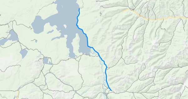 Thorofare-East Shore Yellowstone Lake Hiking Trail - - Wyoming