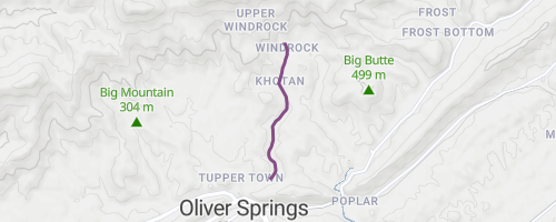 Windrock Road Mountain Biking Trail - Oliver Springs