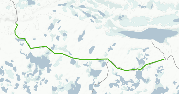 Central Trail - Gunn Creek Backcountry campsite to Gunn Lake Trail ...