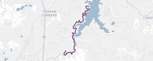Longview Lake Gravel Path Mountain Biking Trail - Kansas City