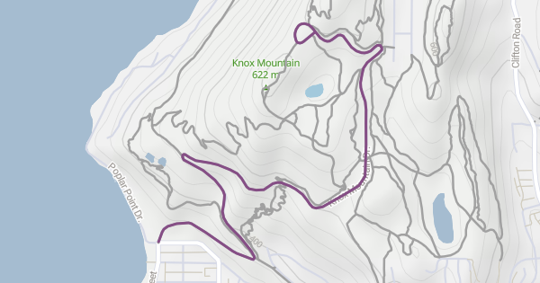 Knox Mountain Drive Mountain Biking Trail - Kelowna