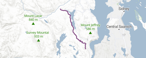 CVT - Goldstream Heights to Kinsol Trestle Multi Trail - - British Columbia