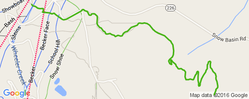 Snowbasin Mountain Biking Trail - Huntsville, Utah