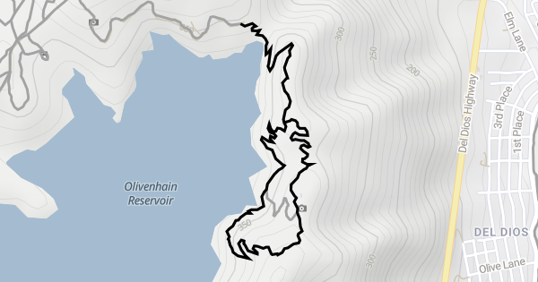 Lake Hodges Overlook Loop Mountain Biking Trail - Escondido
