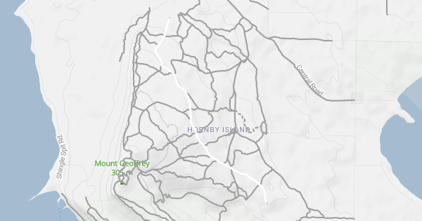 Northwind Mountain Biking Trail - Hornby Island, BC