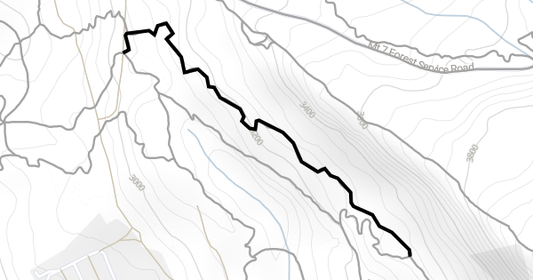 Cliff Side Mountain Biking Trail - Golden, BC