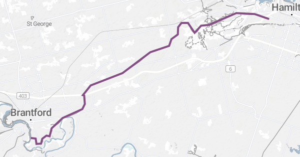Hamilton to Brantford Rail Trail Multi Trail - - Ontario