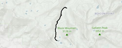 Spanish Lakes Hiking Trail - Big Sky, Montana