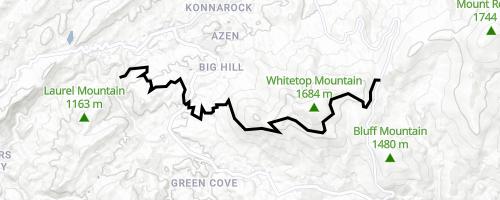 Appalachian Trail - Whitetop Mountain Hiking Trail - - Virginia