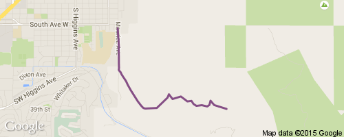 Mt Sentinel Road Climb Mountain Biking Trail - Missoula