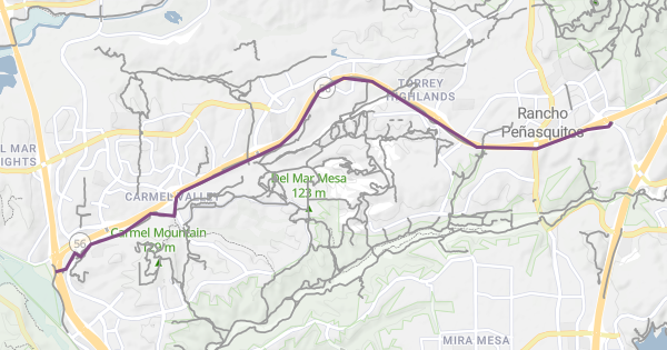 Highway 56 Bike Path Multi Trail - San Diego, California