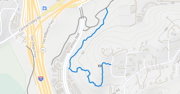 Hwy 56 Bike Path Connector - Via Del Mar Multi Trail - CA