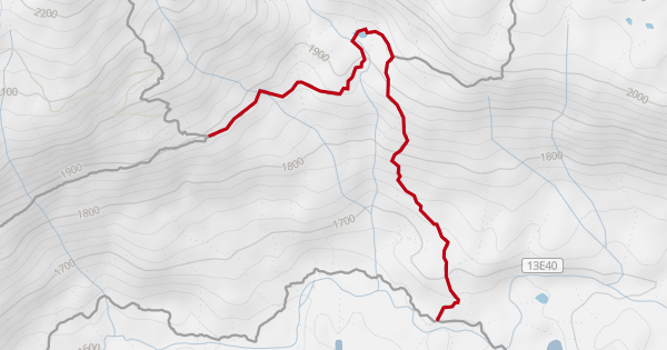 Grouse Ridge Trail: Blue Lake Trail To Spaulding Lake Trail Mountain ...