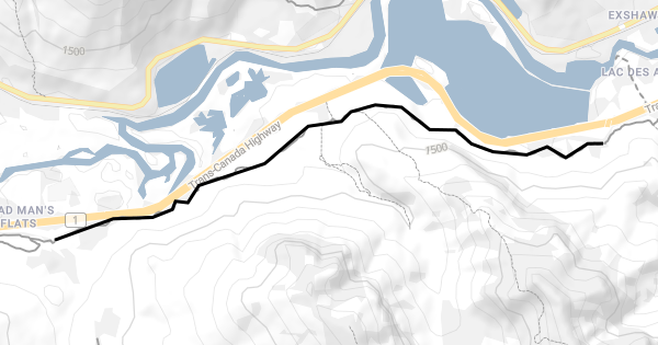 Bow Corridor Mountain Biking Trail - Canmore, Alberta