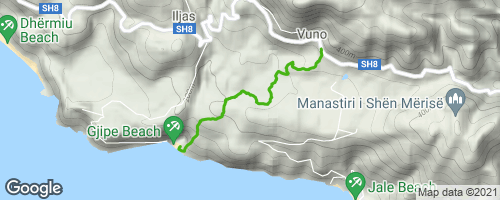 Vuno-Gjipe Trail Hiking Trail - Riviera, Himare