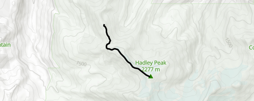 Hadley Peak Route Hiking Trail - Glacier, Washington