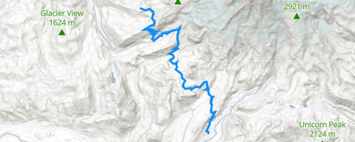 Wonderland Trail (Klapatche - Longmire) Hiking Trail - - Washington