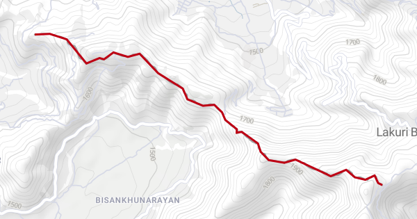 Lakuri Bhanjyang - kot dada Mountain Biking Trail