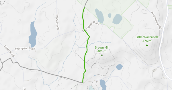 Midstate / Chapman Trail - Wachusett Meadows Hiking Trail - Princeton, MA