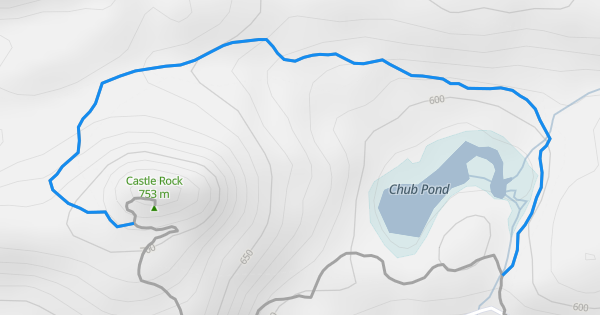 Castle Rock - Red Trail Hiking Trail - Blue Mountain Lake