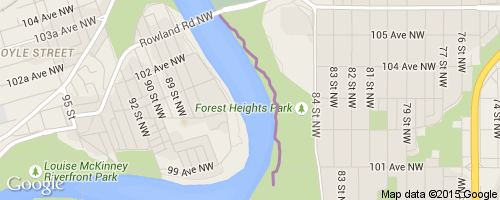 Forest Heights Access Mountain Biking Trail - Edmonton