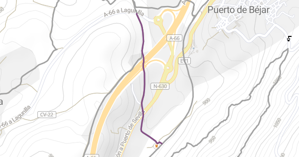 Estación de Puerto a Camino Puente de la Malena Multi Trail - Bejar