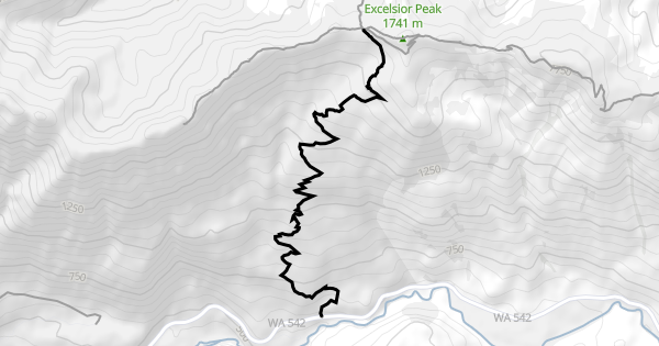 Excelsior Pass Trail Hiking Trail - Glacier, Washington