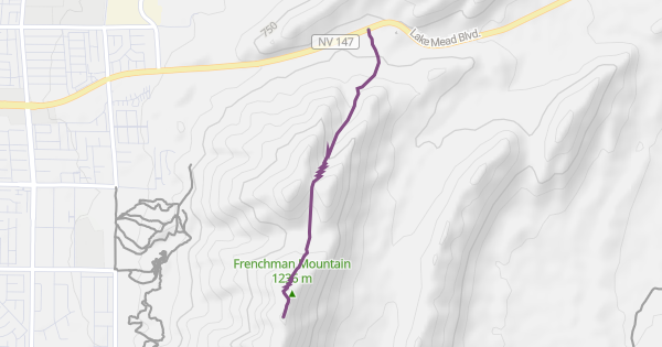 Frenchman Summit Trail Mountain Biking Trail - Las Vegas