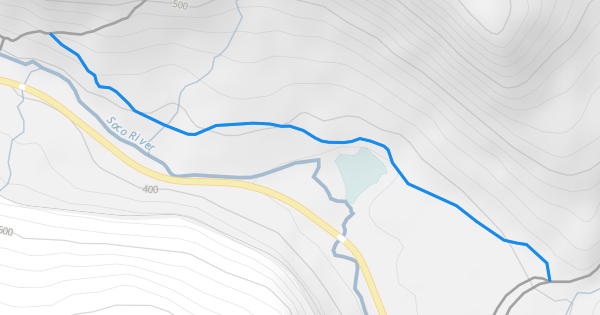 Saco River Trail (South of Webster Cliff Trail) Hiking Trail - Harts ...