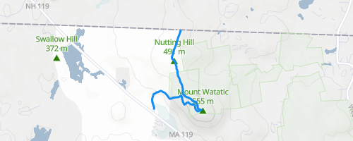 Wapack Trail/Midstate Trail Hiking Trail - Ashburnham