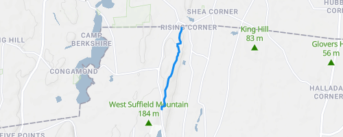 Metacomet Trail / NET sec CT 21 Hiking Trail - Suffield, CT