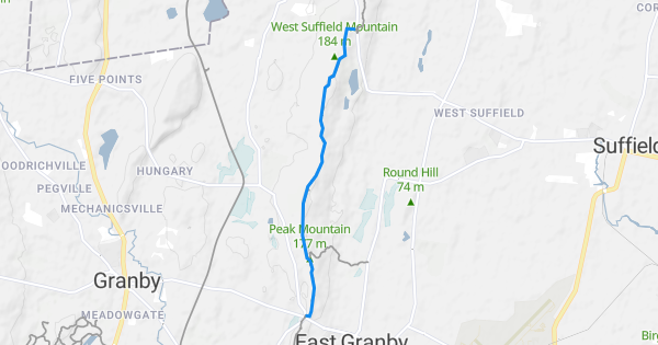 Metacomet Trail / NET sec CT 20 Hiking Trail - East Granby, CT