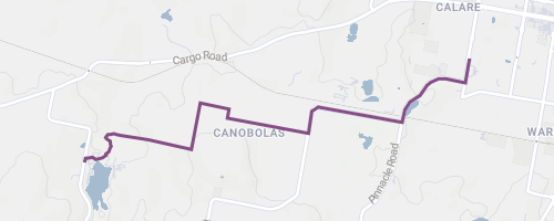 Orange to Lake Canobolas MTB trails bike route Mountain Biking Trail