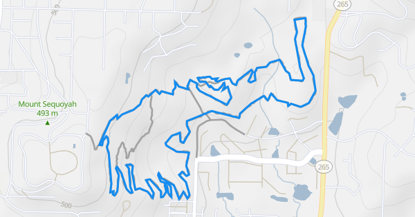 Mt Sequoyah Woods Mountain Biking Trail - Fayetteville