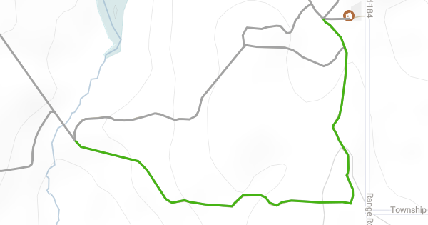 Junction 1 to 2 Skiing Trail - Edson, Alberta